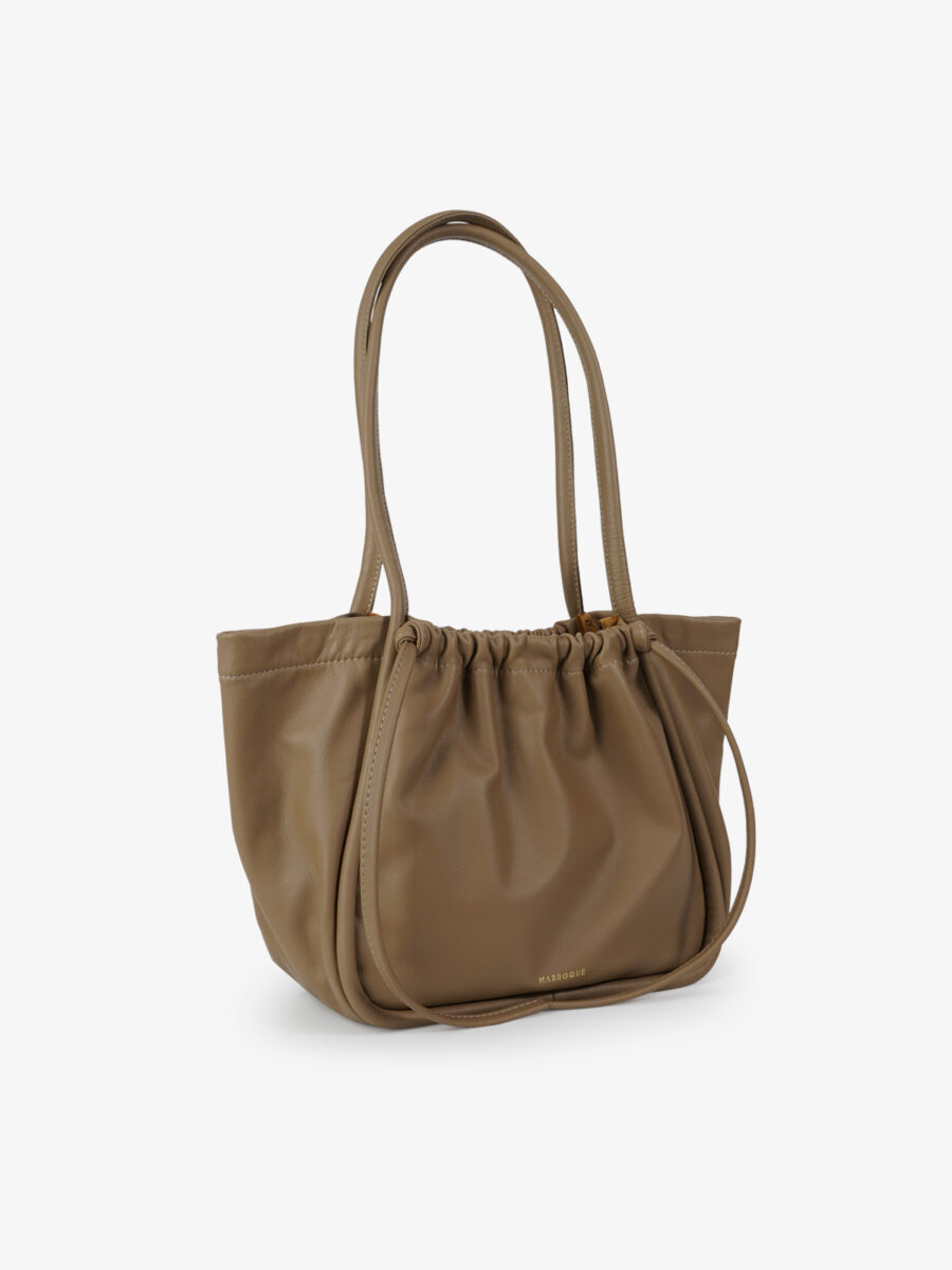Papillon Walnut Leather Tote Bag
